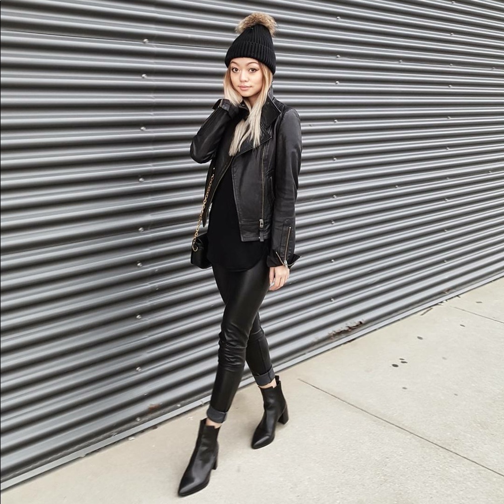 Aritzia Mackage Kenya % Lamb Leather Jacket - Gem